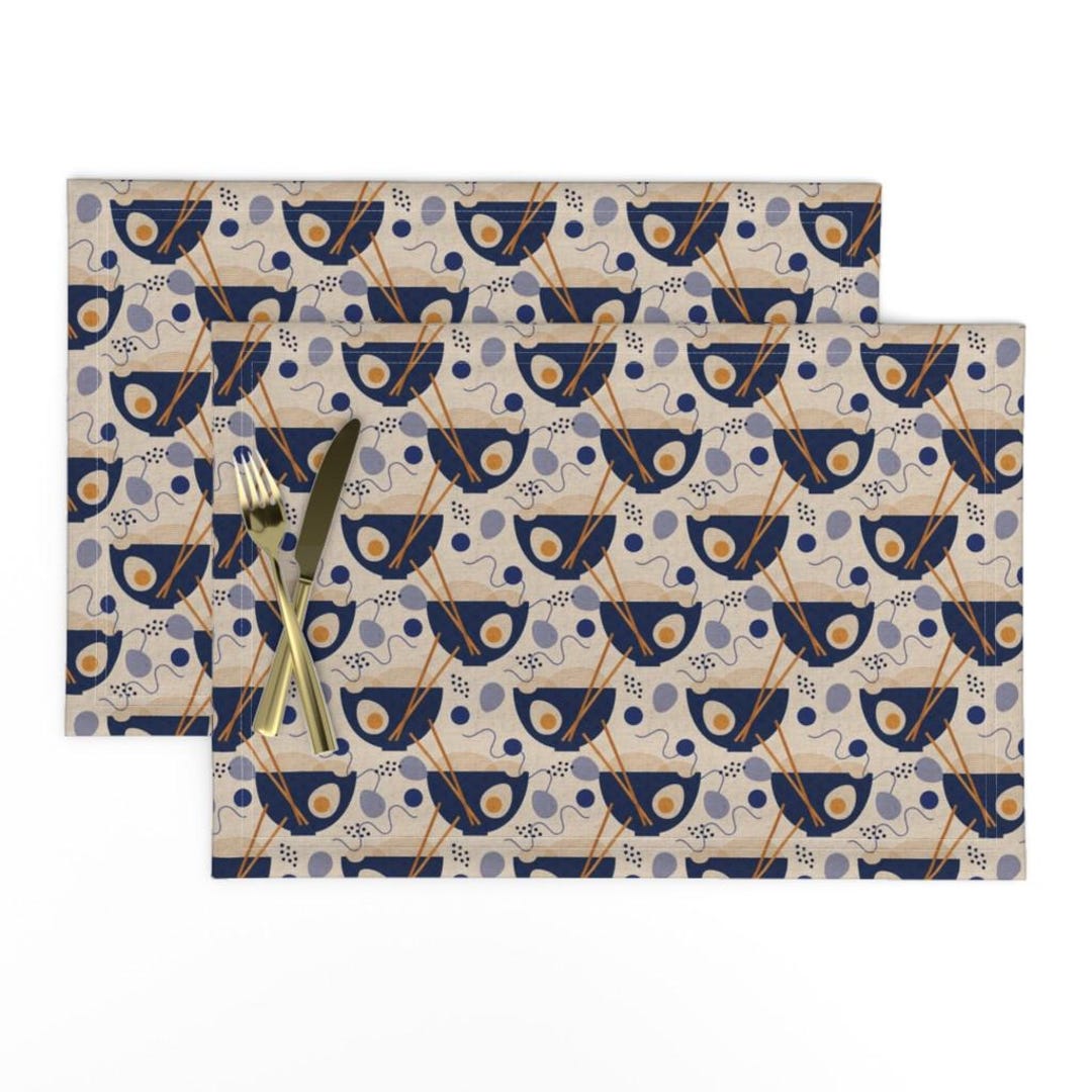 Ramen Food Placemats (set of 2) - Noodle Bowl by Thewellingtonboot ...