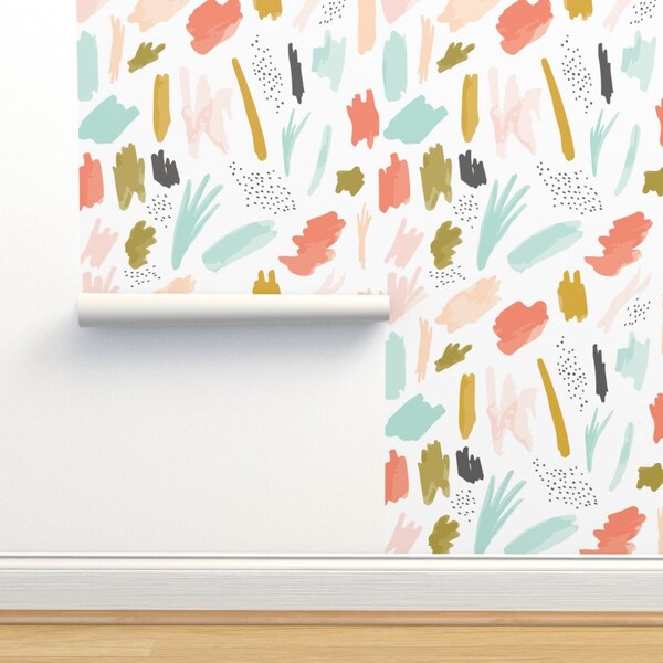 Mint Gold Wallpaper - Etsy