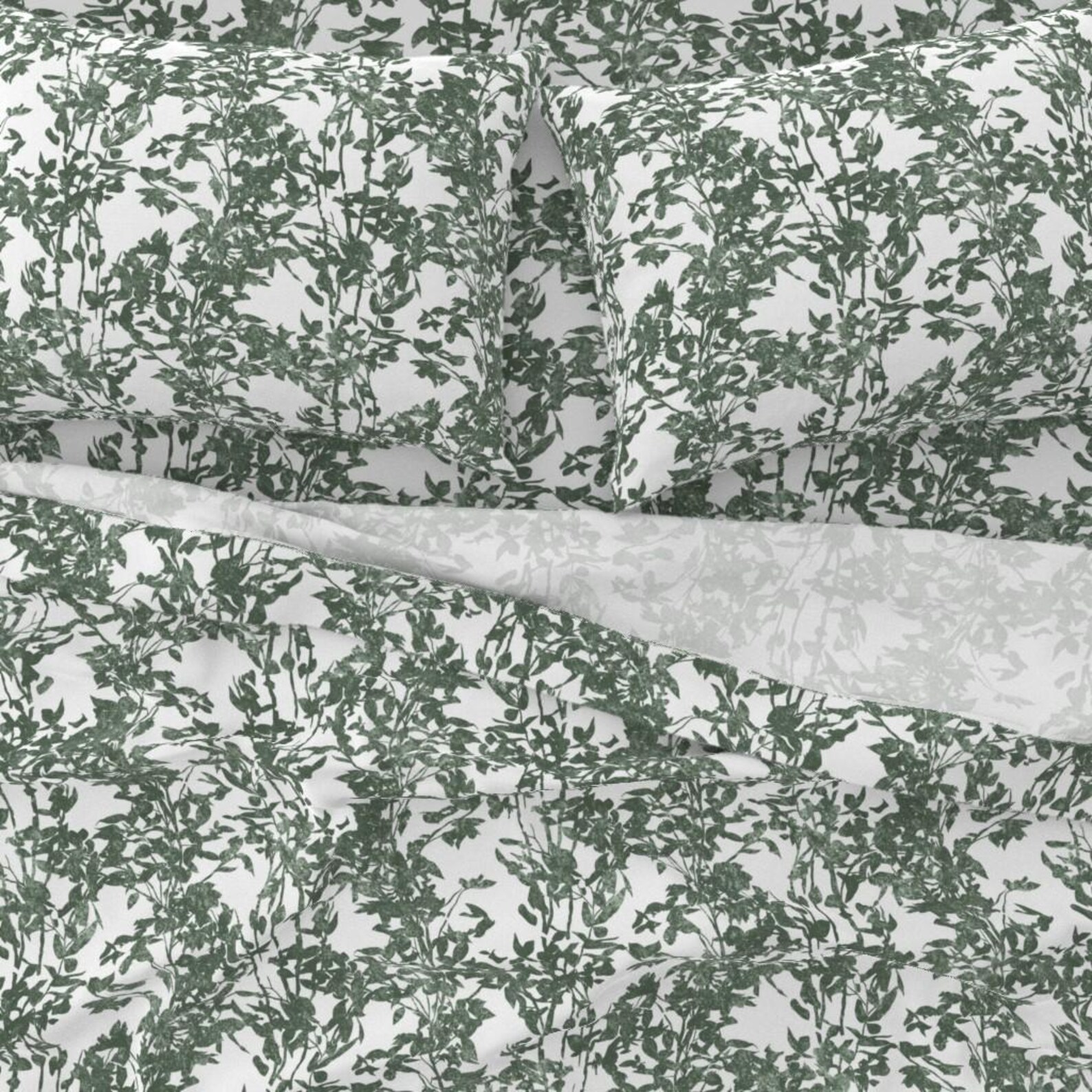 Modern Woodland Sheets - Forest Foliage by Art_and_design_den ...