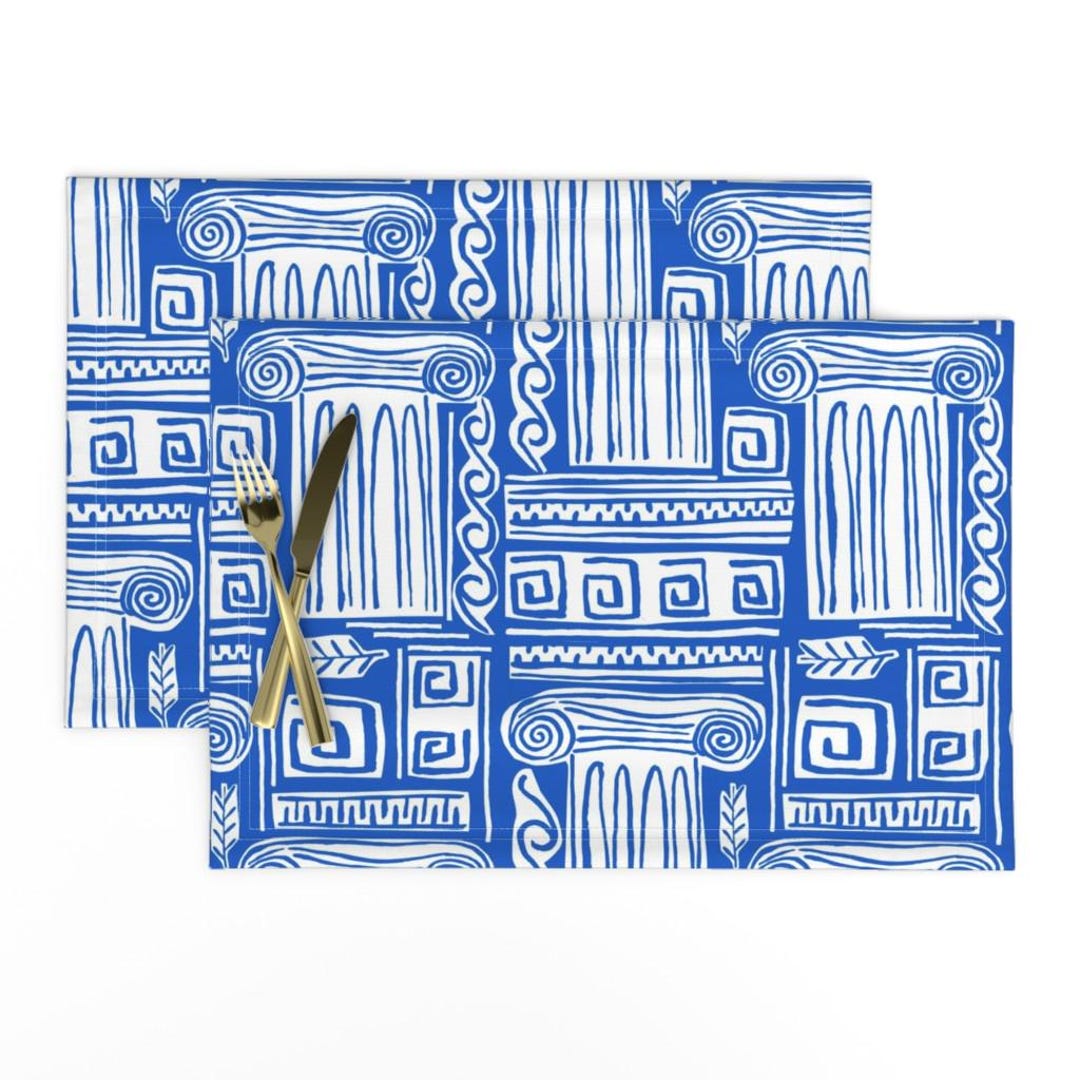 Greek Columns Placemats (set of 2) - Iconic Greek Pattern-01 by The ...