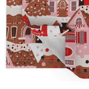 Christmas Placemats Set of 2 - Gingerbread Houses Holiday Baking Winter ...