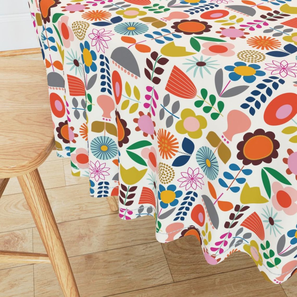 Scandinavian Tablecloth - Mod Scandinavian Garden by Katerhees - Scandi ...