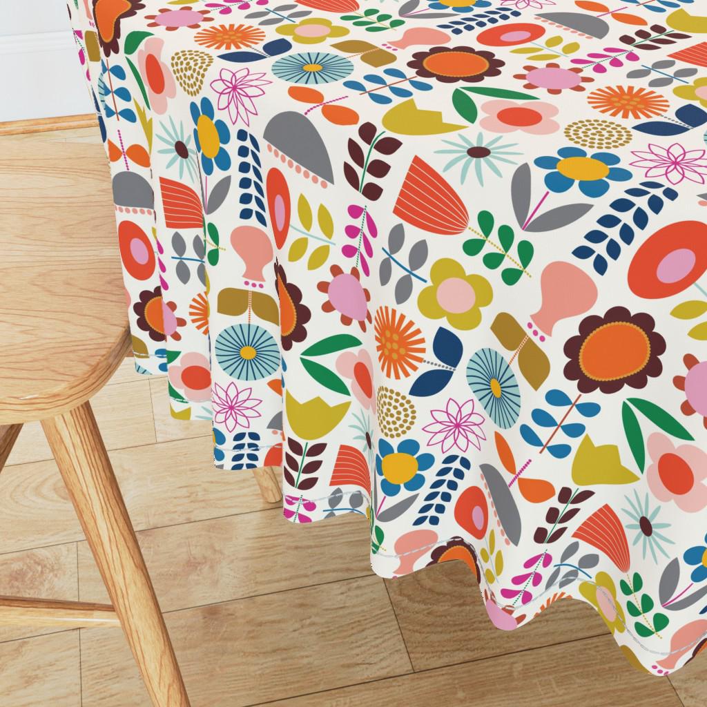 Scandinavian Tablecloth - Mod Scandinavian Garden by Katerhees - Scandi ...