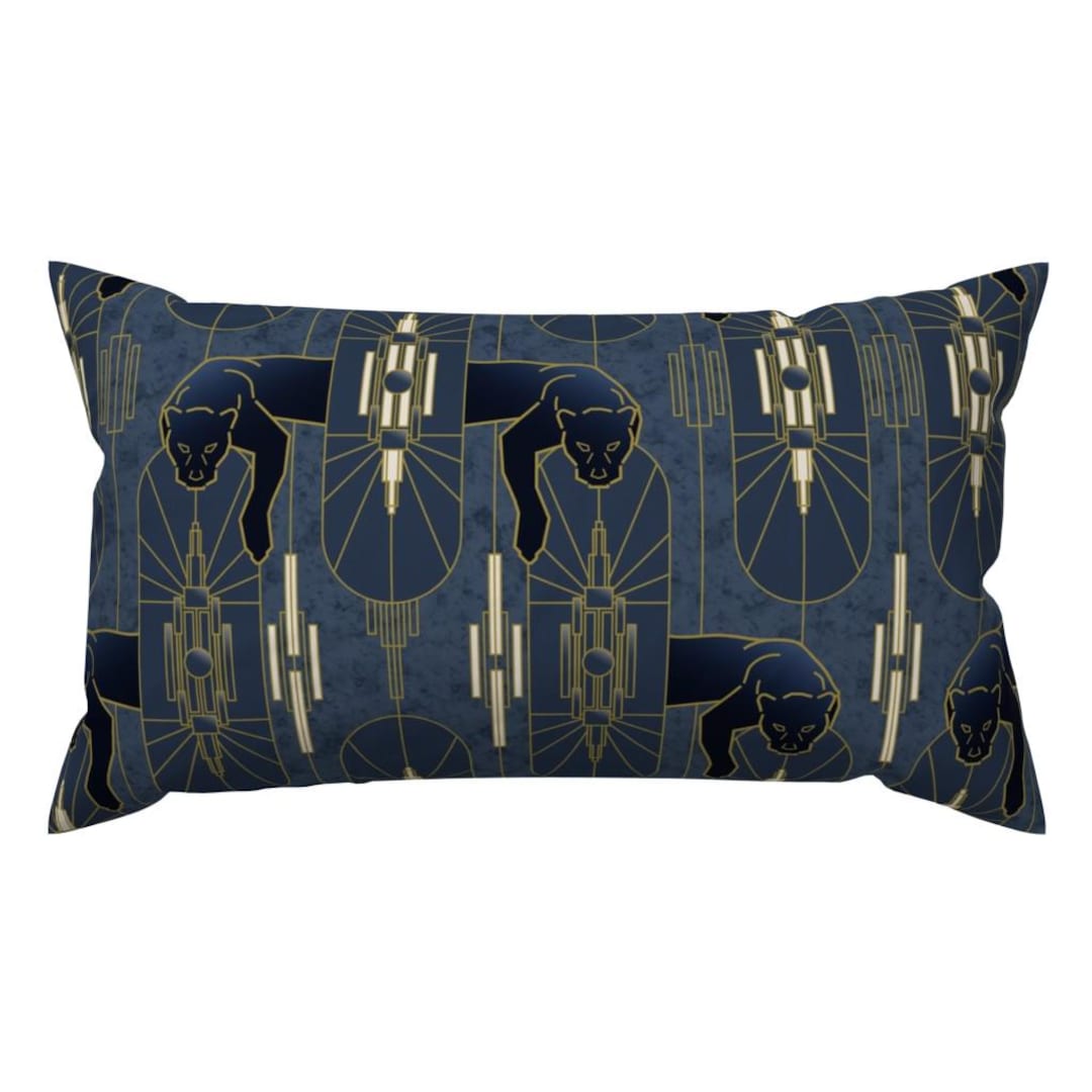 Art Deco Jungle Accent Pillow - 1920s Panther by Lucy_conway - 1920s ...