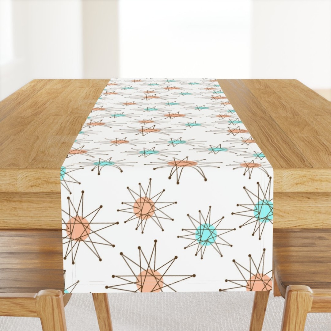 Mid Century Table Runner - Starburst Pattern by Hot4tees_bgyahoo_com ...