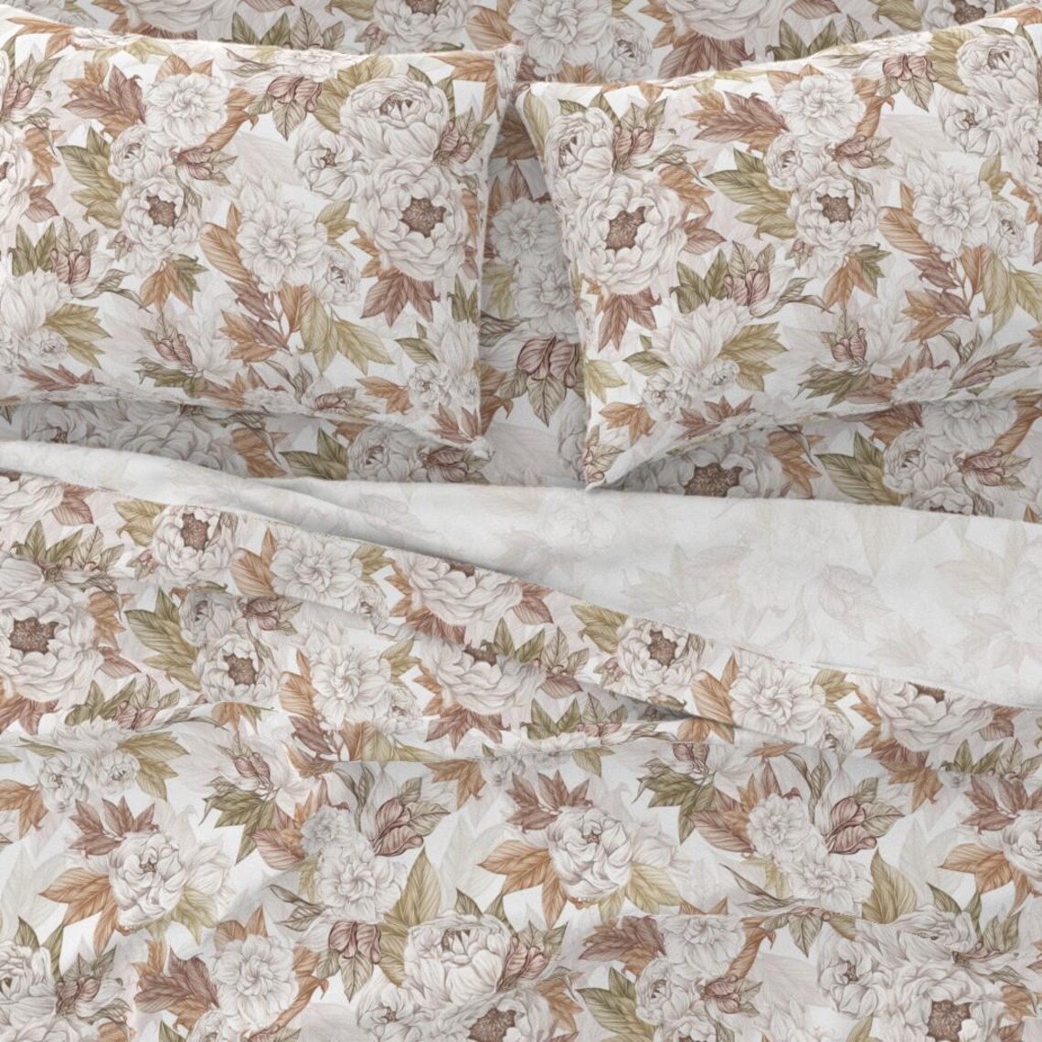 Romantic Floral Sheets - Romantic Sweet Peony by Smokeinthewoods ...