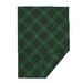 Green Plaid Throw Blanket Dark Green Christmas Tartan by Paper_and ...