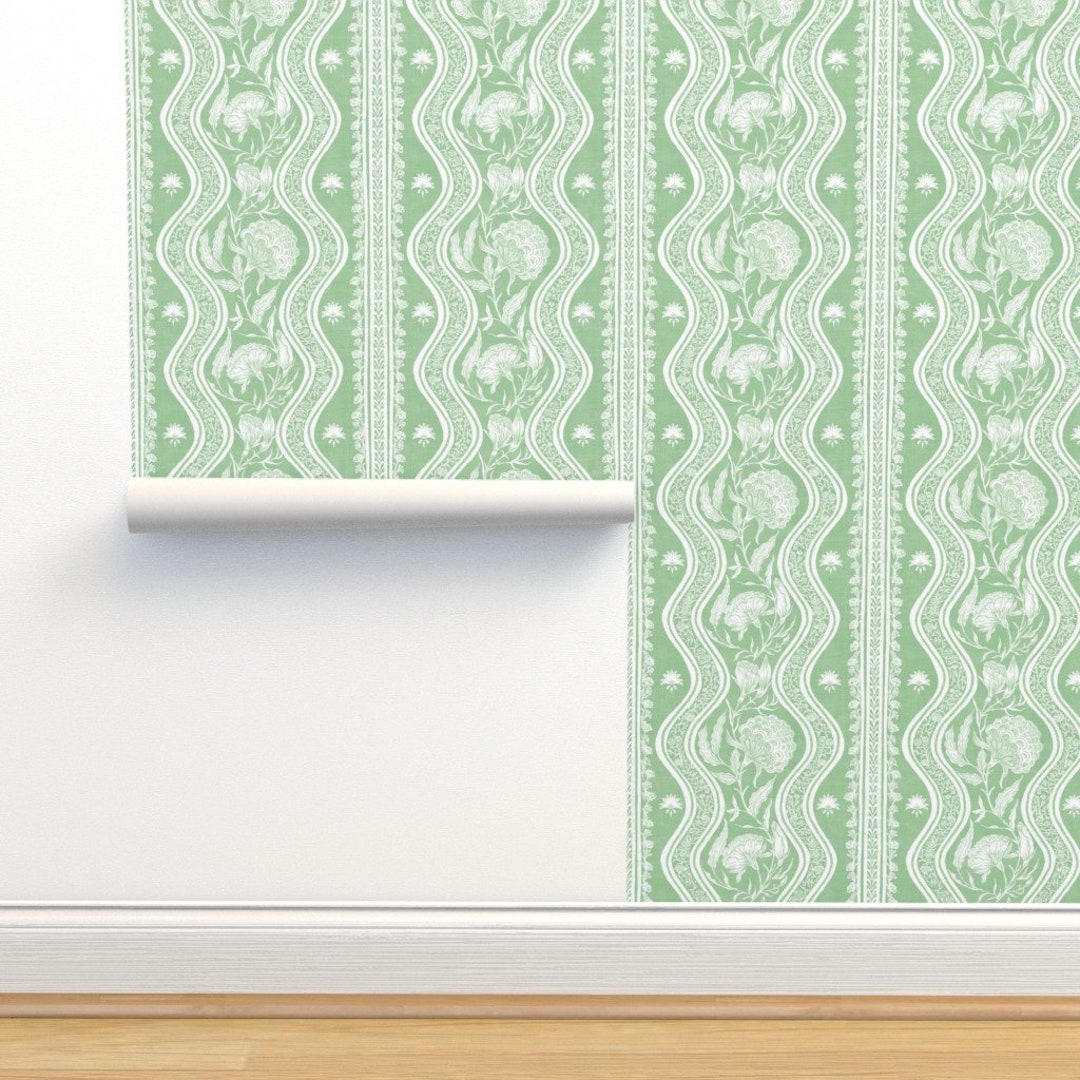 Traditional Non-pasted Wallpaper Classic Preppy - Grandmillennial ...