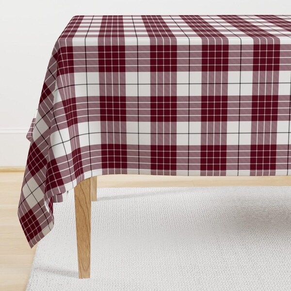 Red Plaid Tablecloth - Etsy
