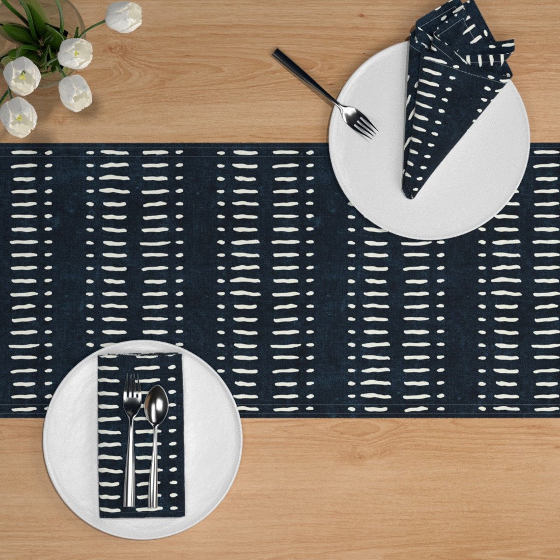 Modern Farmhouse Table Runner Boho Stripes by - Etsy