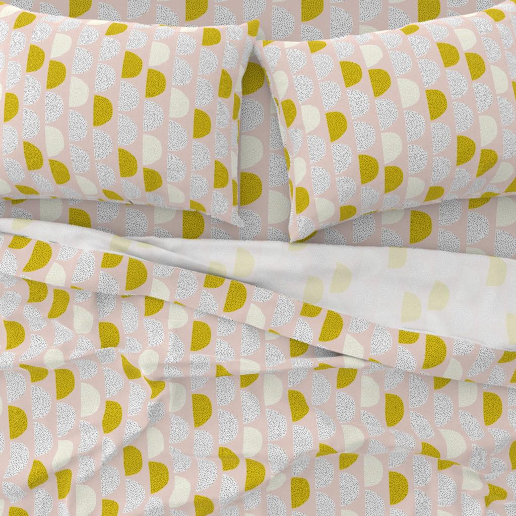 Blush and Mustard Sheets - Moon Phases by Littlesmilemakers - Scandi ...