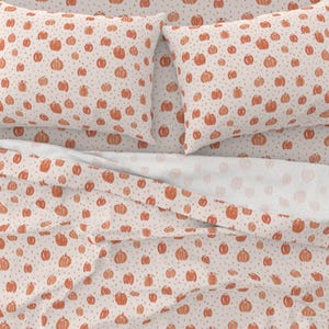 Orange Pumpkins Sheets - Pumpkins by Kriswongdesign - Autumn Halloween ...