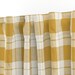 Mustard Yellow Check Curtain Panel Mustard Yellow by - Etsy
