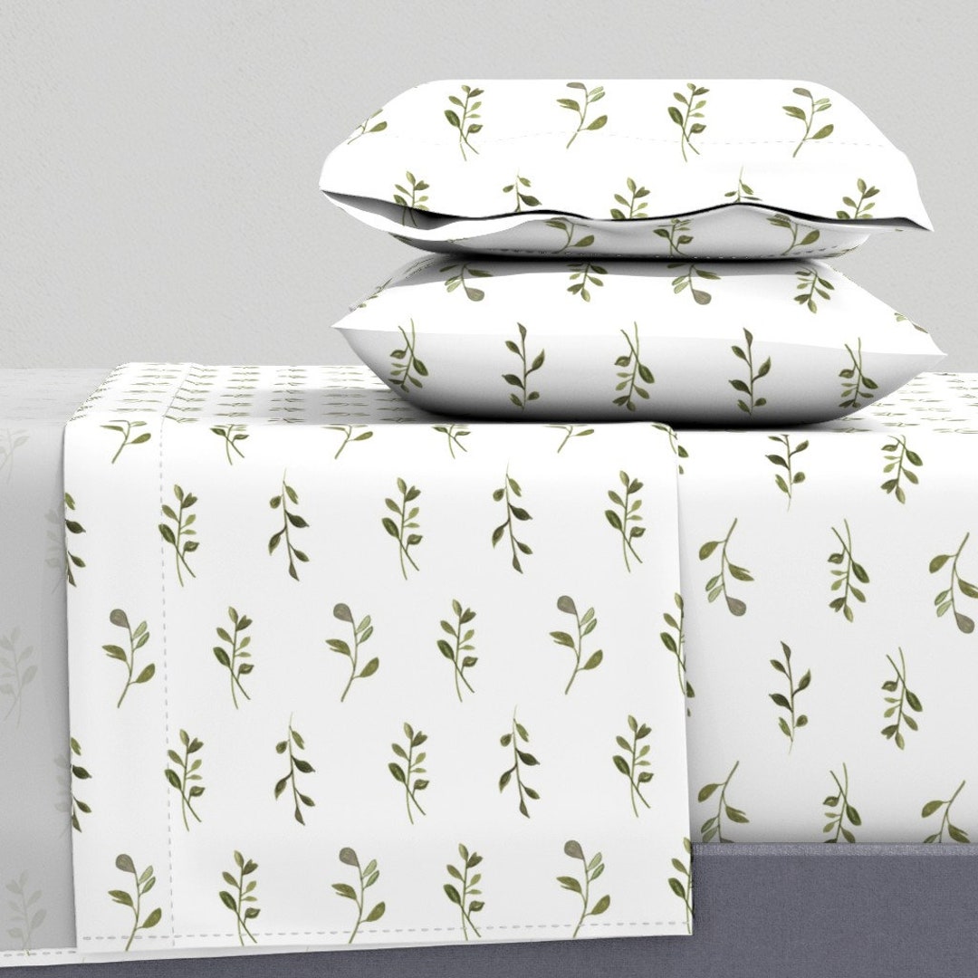 Minimal Botanical Sheets Vines by Pacemadedesigns Gender Neutral Vines ...