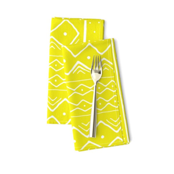 Chartreuse Napkins - Etsy