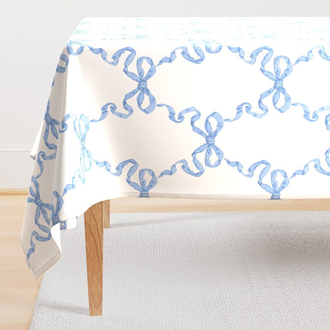 Rococo Bows Tablecloth Large Ribbon Trellis by Danika_herrick Romantic ...