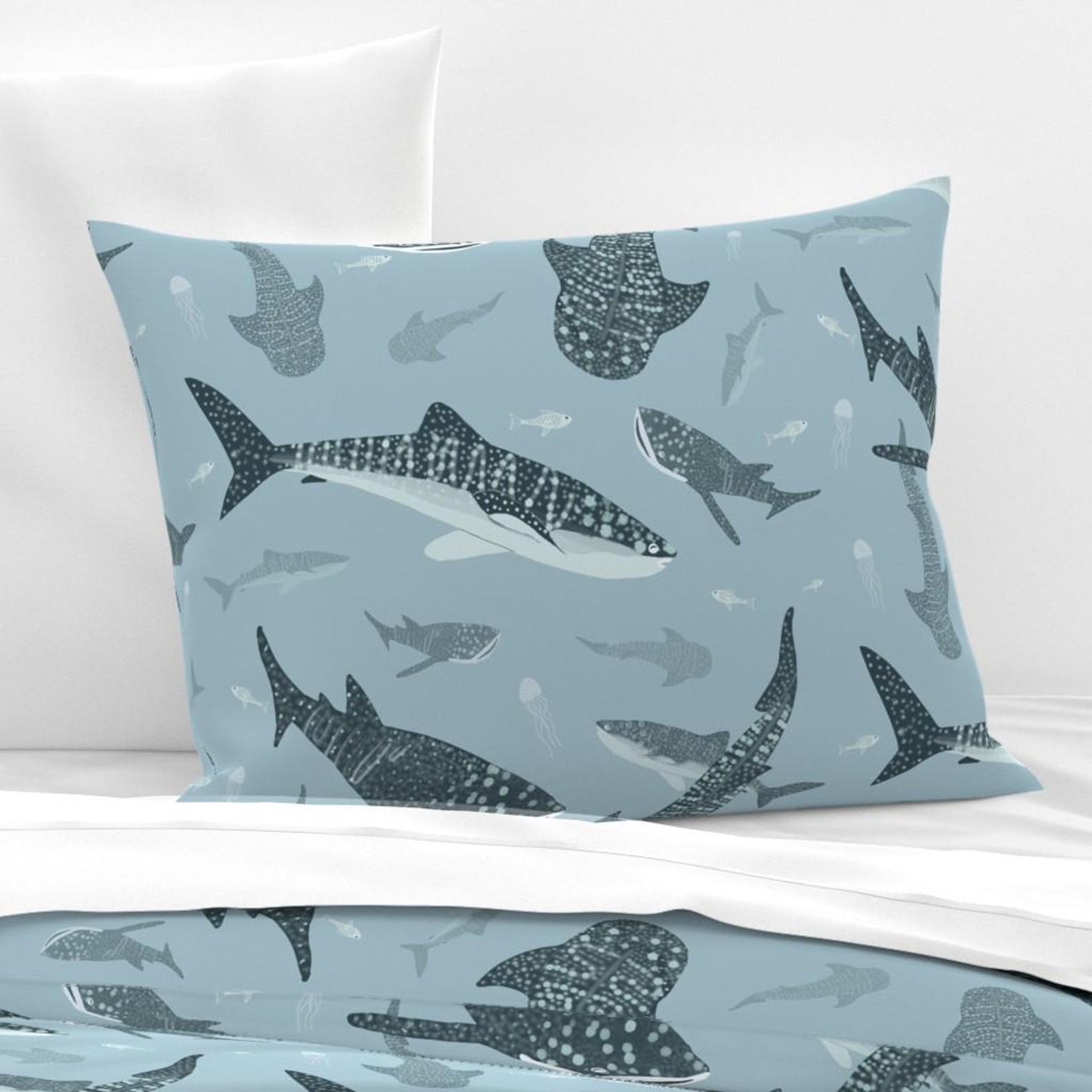 Whale Shark Bedding - Whale Sharks Swimming by Amy_hadden - Under the ...