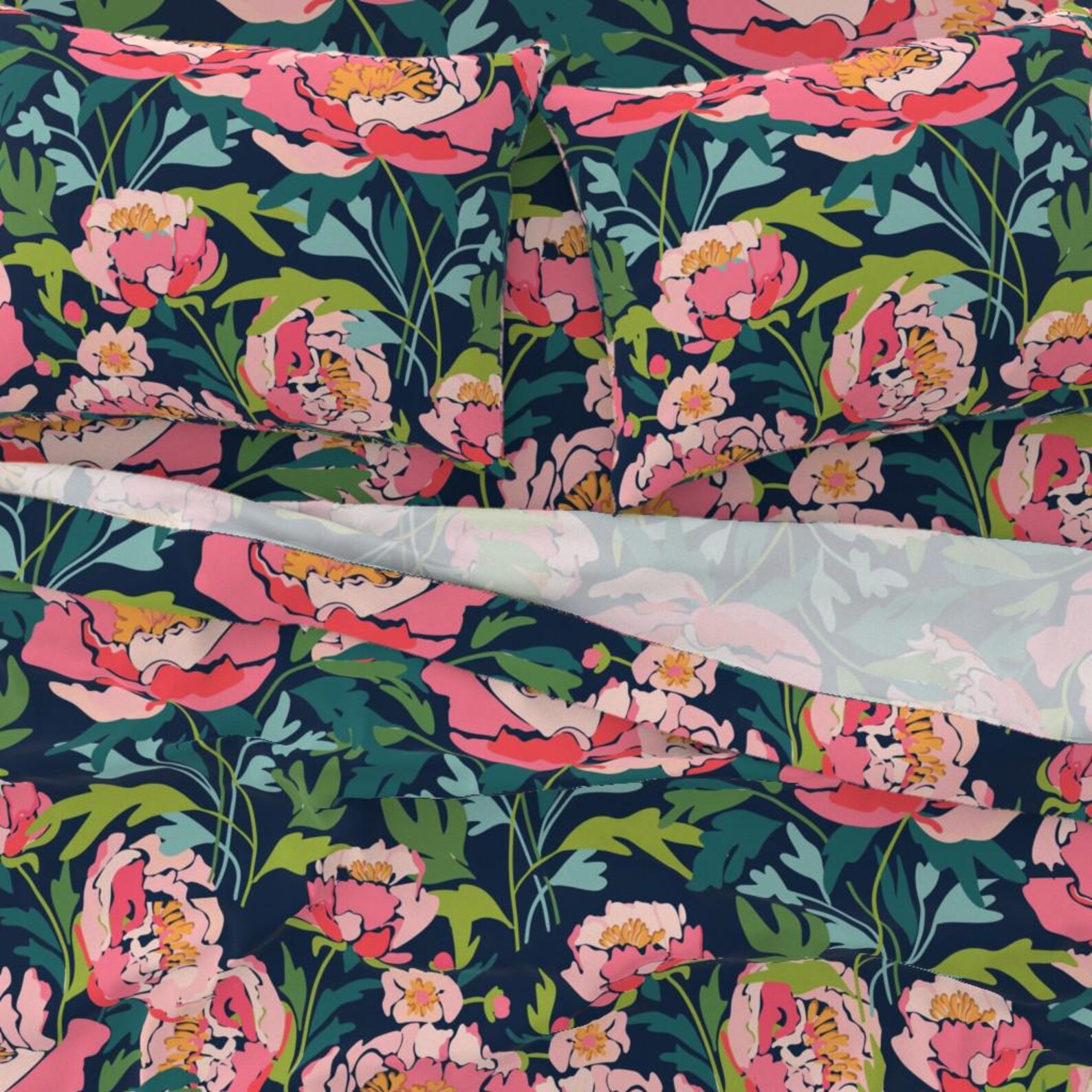 Floral Sheets - Bold Peony Large by My_creative_atelier - Garden ...