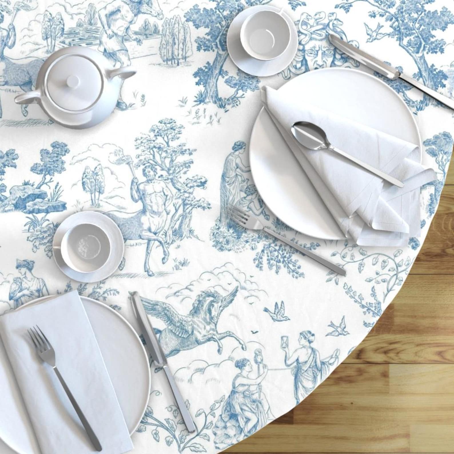 Toile Tablecloth - Greek Mythology Toile by Vinpauld - Greek Mythology ...