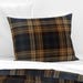 Blue Brown Tartan Bedding - Fine Line Plaid by Northern_whimsy ...