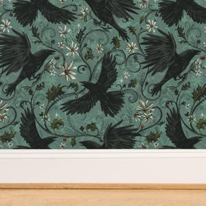 Gothic Ravens Non-pasted Wallpaper - Mystic Crows by Stephaniebeischer ...