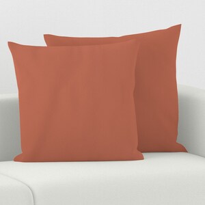 Warm Earth Tones Throw Pillow Terra Cotta Solid by - Etsy