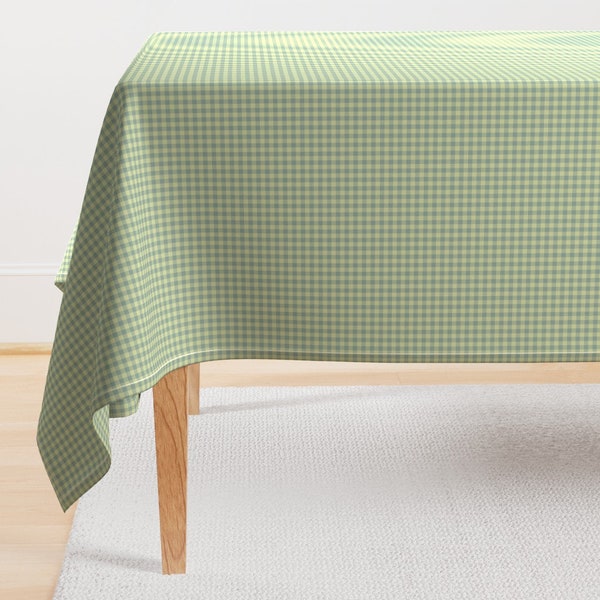 Sage Green Gingham Tablecloth - Etsy