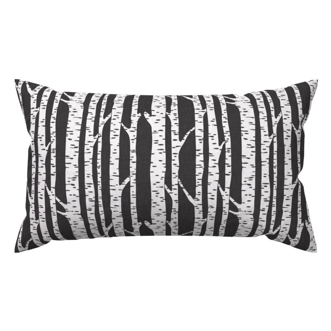 Birch Forest Lumbar Pillow - Birch by Holli_zollinger - Woodland Tree ...