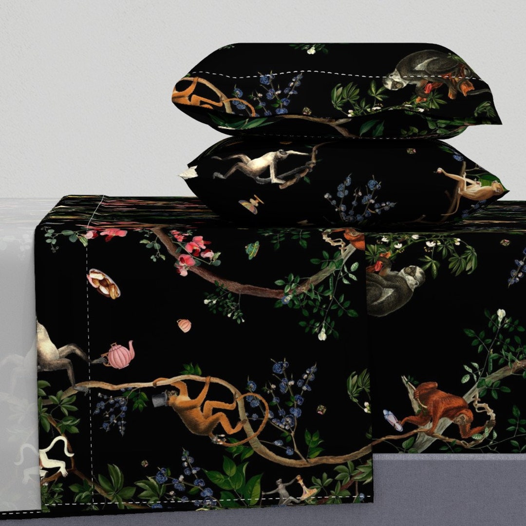 Monkey Sheets Monkey World by Fifikoussout Jungle Forest Exotic ...