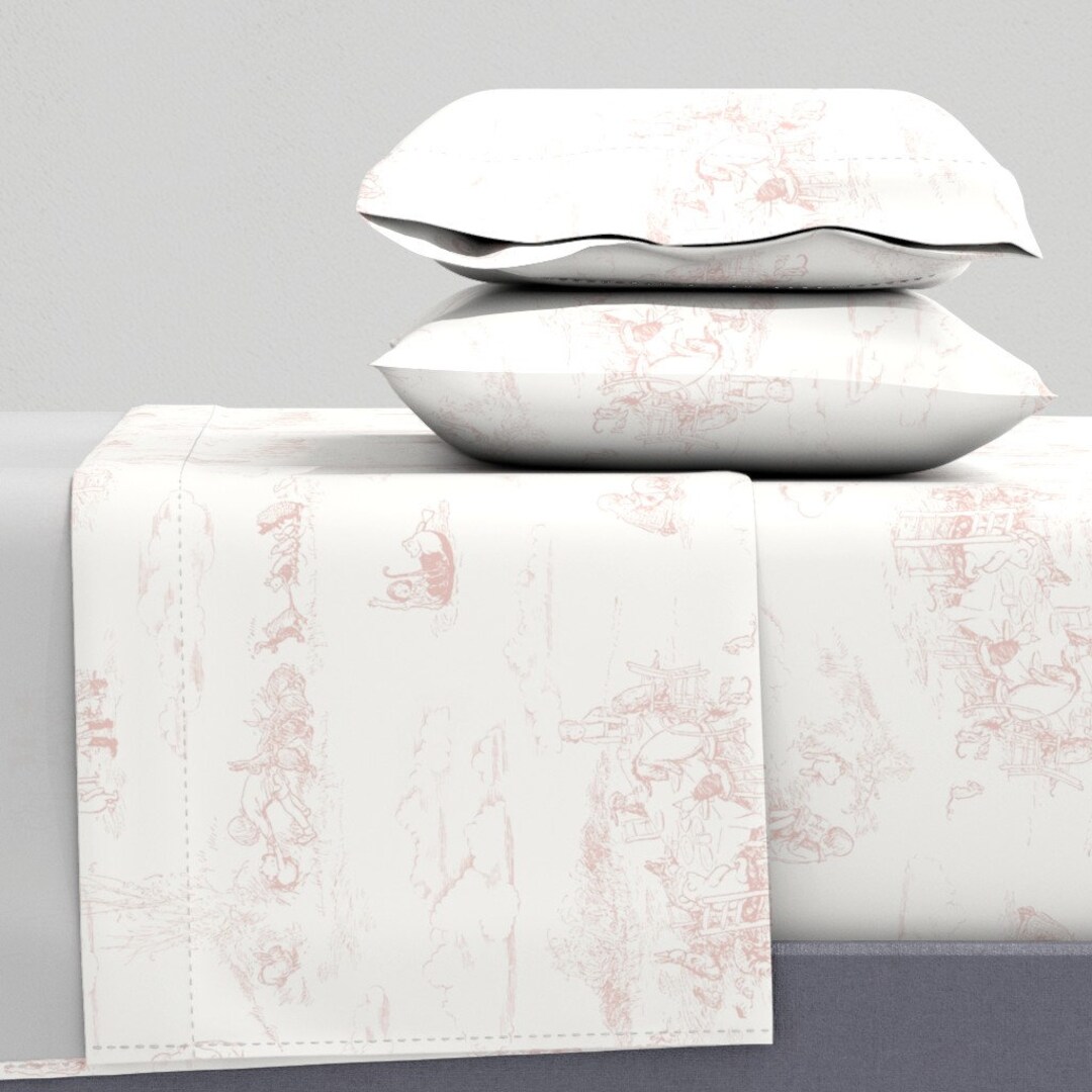 Pastel Pink Pooh Sheets Winnie-the-pooh by At_the_cottage Winnie the ...