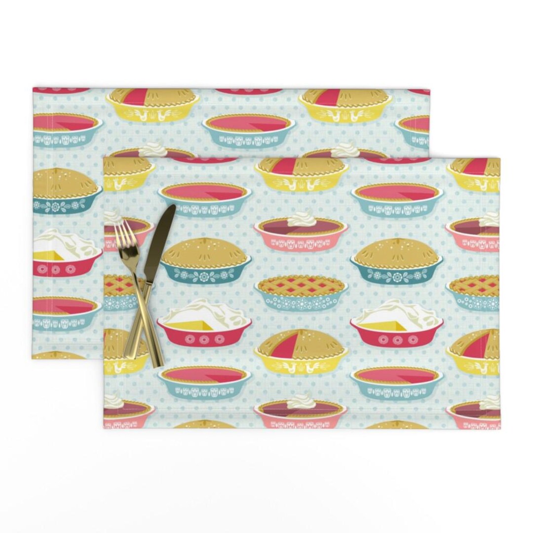 Homemade Pie Placemats (set of 2) - Pleasant Pies Cool by Cjldesigns ...