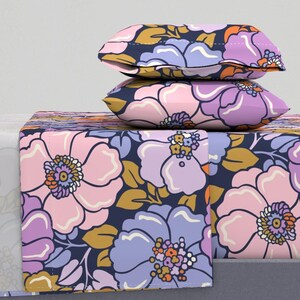 Maximalist Sheets - Flower Bloom Large by Heidi-abeline - Colorful ...
