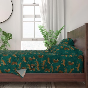 Maximalist Leopard Sheets - Leopard Jungle Small by Hnldesigns - Animal ...