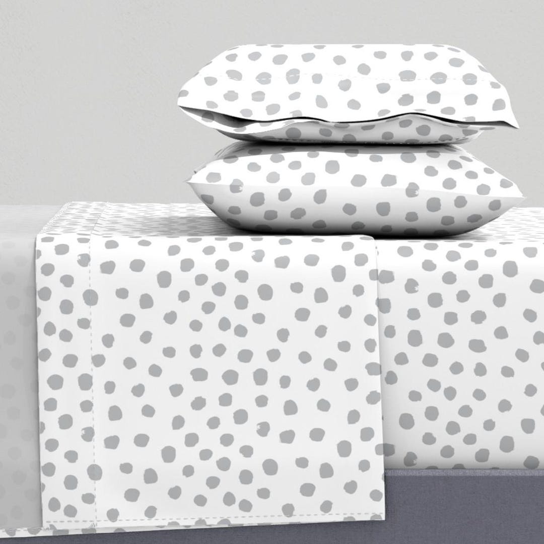 Dot Sheets - Grey Dots by Charlottewinter - Grey Dots Gray Dots Dots ...