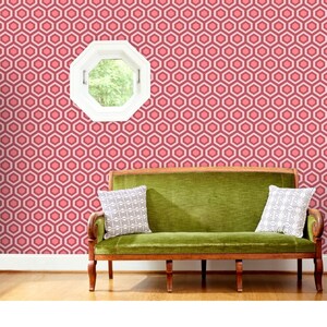 Geometric Commercial Grade Wallpaper Halloween Carpet Pink by Susanna ...