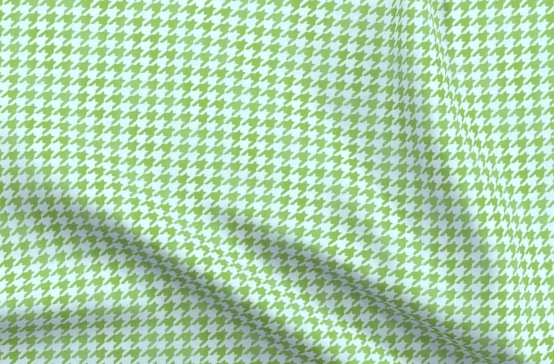 Green Houndstooth Sheets - Green Houndstooth Check by Paper_and_frill ...