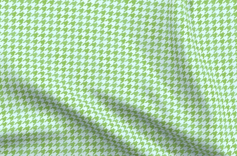 Green Houndstooth Sheets - Green Houndstooth Check by Paper_and_frill ...