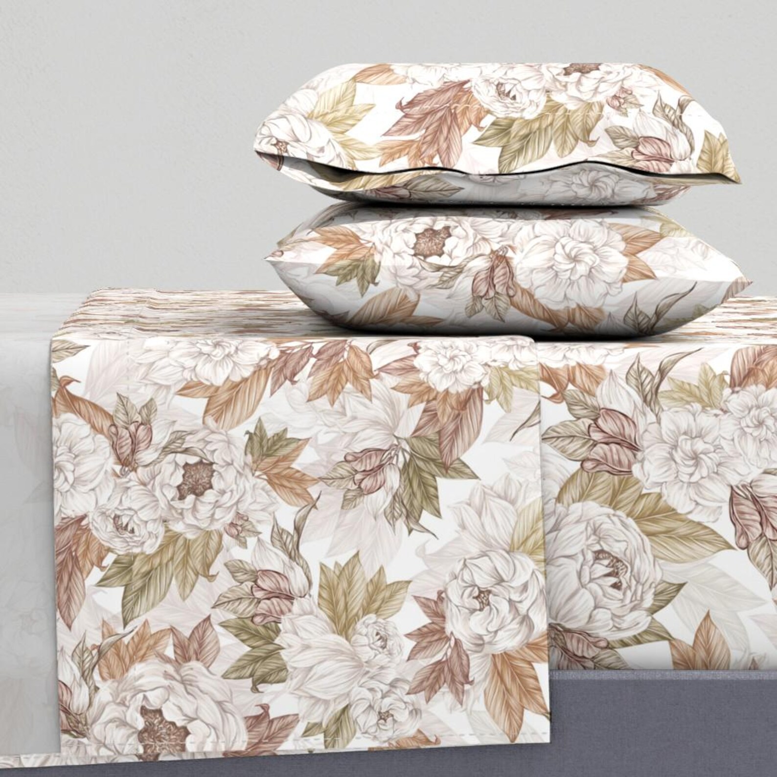 Romantic Floral Sheets - Romantic Sweet Peony by Smokeinthewoods ...