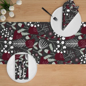 Winter Holiday Table Runner Elegant Christmas by - Etsy