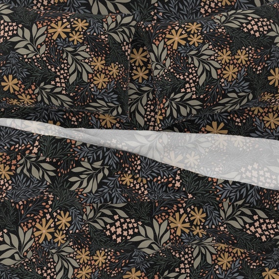 Vintage Flowers Sheets English Garden Floral by | Etsy