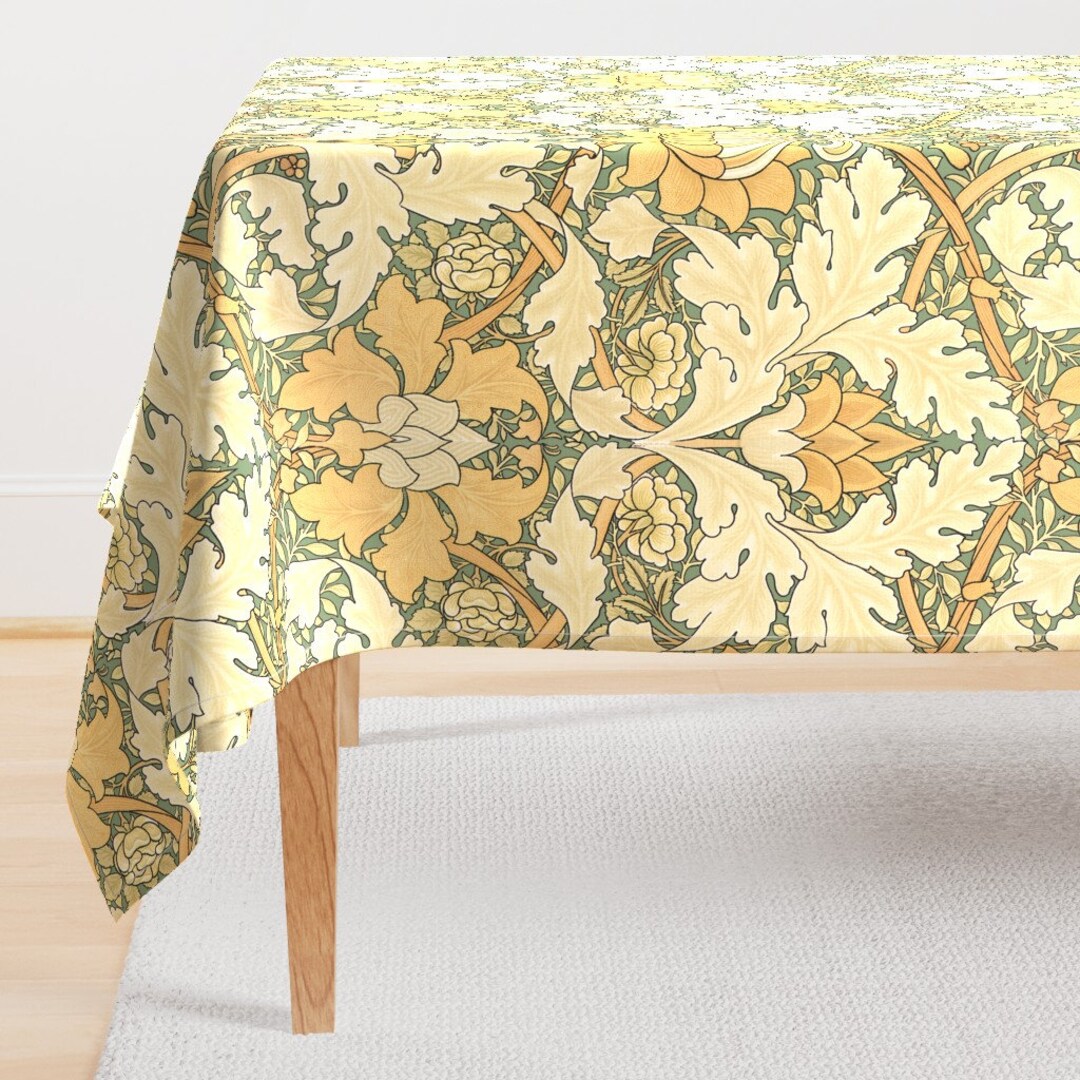 William Morris Tablecloth Growing Damask by Peacoquettedesigns Arts and ...