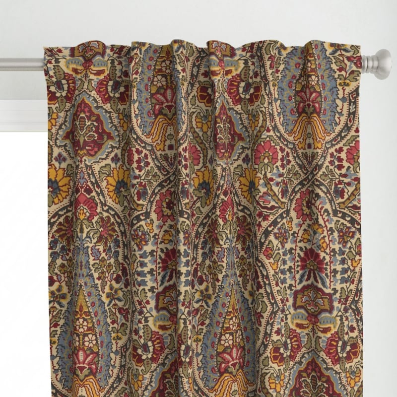 Paisley Curtains - Etsy
