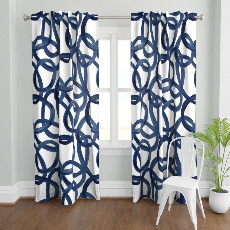 Graffiti Curtain Panel Extra Large Circles by Danika_herrick | Etsy