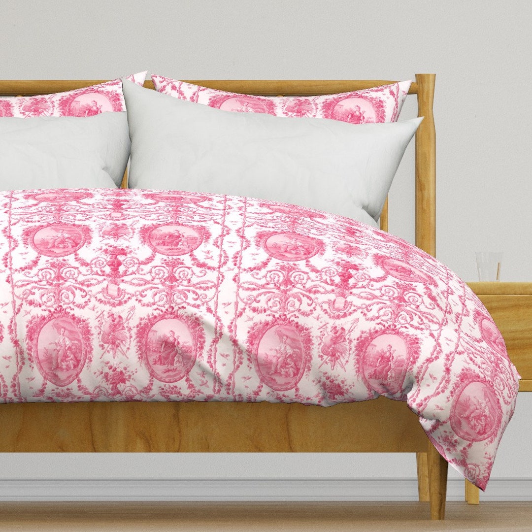 Romantic Pink Rococo Bedding Pink Dawn Rococo by Peacoquettedesigns ...