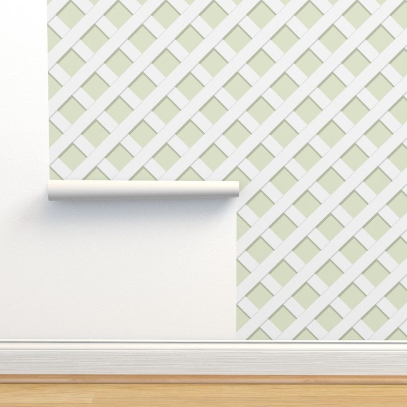 Lattice Wallpaper - Etsy