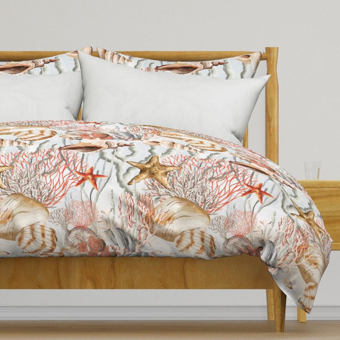 Under the Sea Bedding - Vintage Sea Life by Grafxquest - Retro Coastal ...