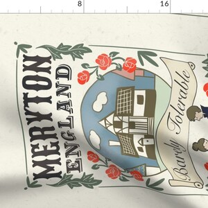 Meryton England Tea Towel - Pride and Prejudice by Katie_hayes - Jane ...