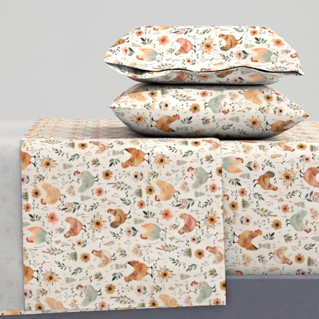 Pastel Hens Sheets - Watercolor Chickens by The_mirwo_forest ...