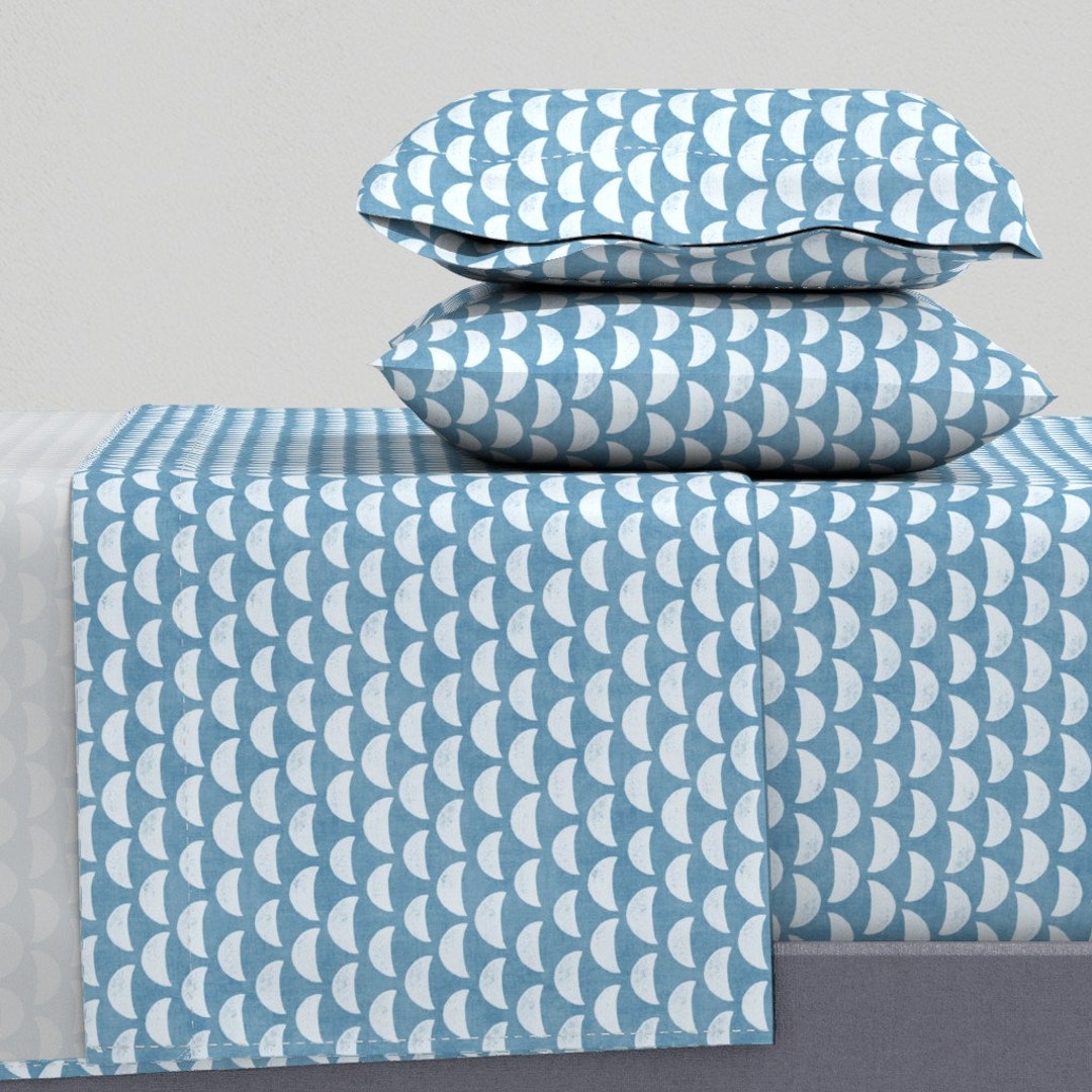 Pebbles Sheets Pebble Beach in Azure Blue xl Scale by Forest&sea Beach ...
