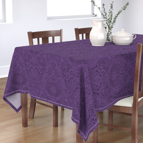 Purple Tablecloth - Etsy